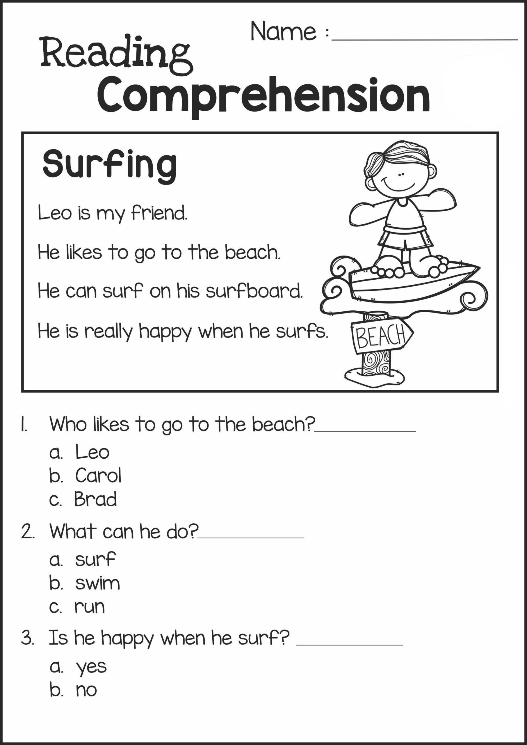 Free Printable Easy Reading Worksheets Reading Comprehension Worksheets Free Printable Easy Reading Worksheets Reading Comprehension Worksheets
