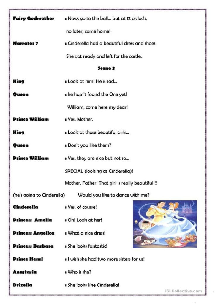 Cinderella English ESL Worksheets For Distance Learning And Physical ...