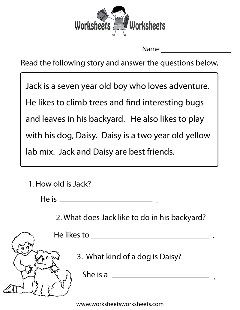 3rd Grade Reading Comprehension Worksheets K5 Reading Comprehension