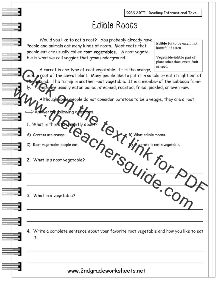 Informational Reading Passages For Second Graders Nonfiction Reading ...