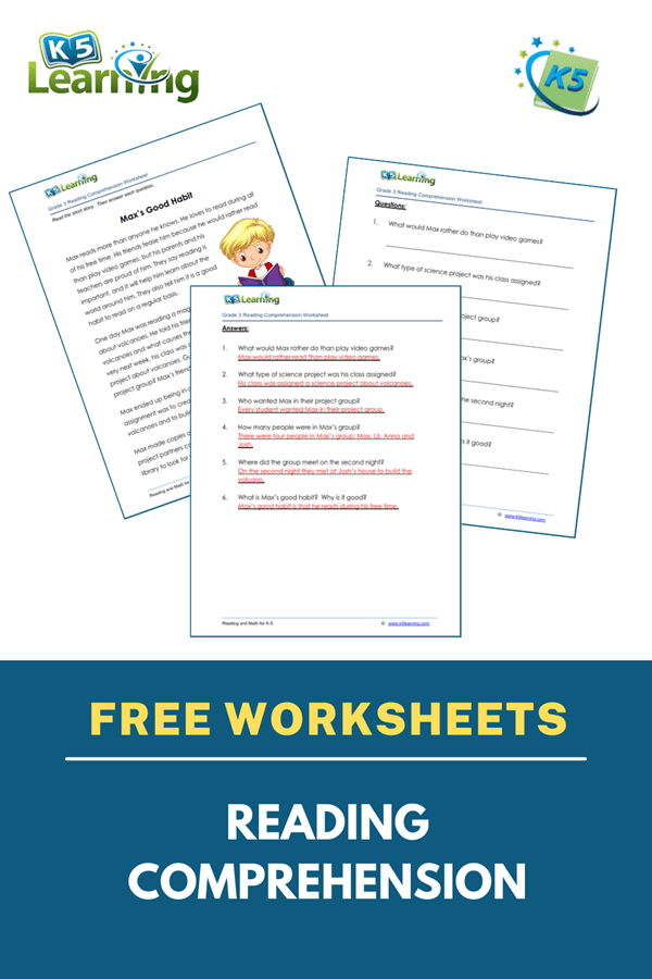 Reading Comprehension Worksheets K5 Learning Reading Comprehension Reading Comprehension Worksheets K5 Learning Reading Comprehension