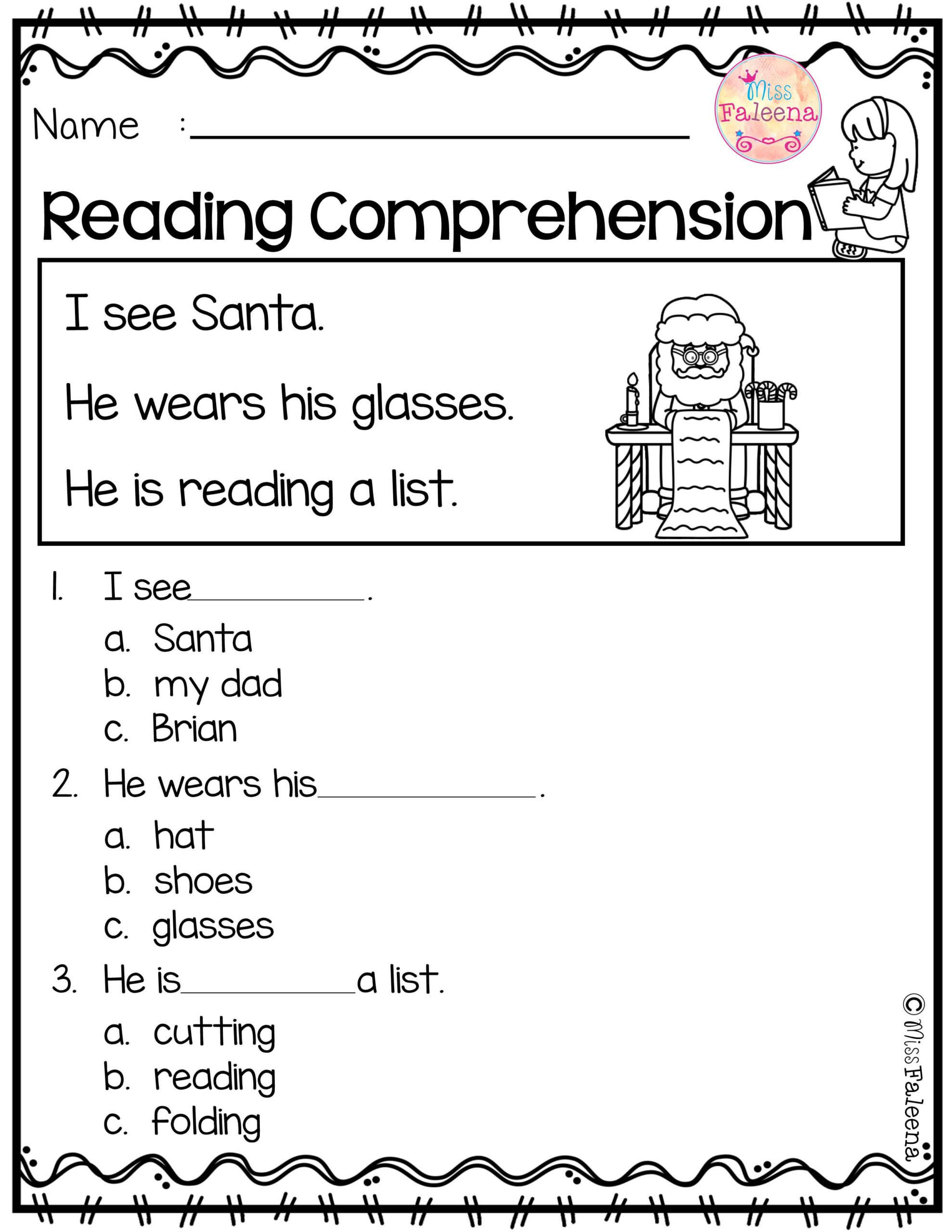 Reading Comprehension Reading Worksheets For Kindergarten Reading Reading Comprehension Reading Worksheets For Kindergarten Reading
