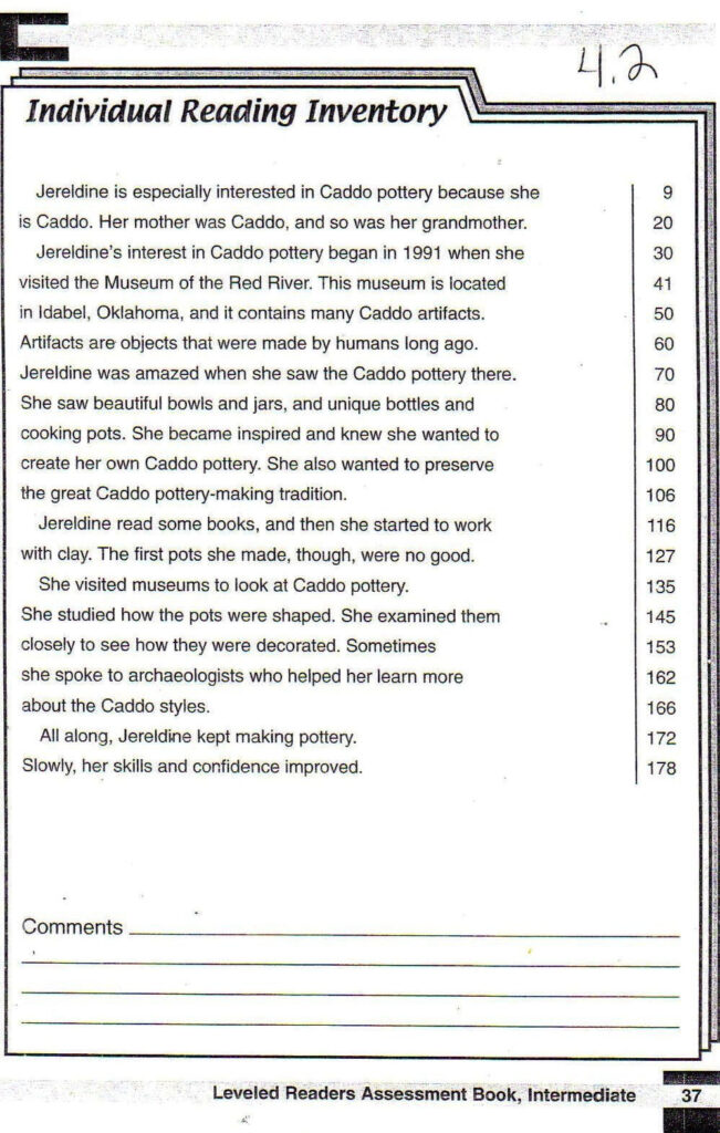 Printable 5Th Grade Fluency Passages C Ile E H Kmedin Free
