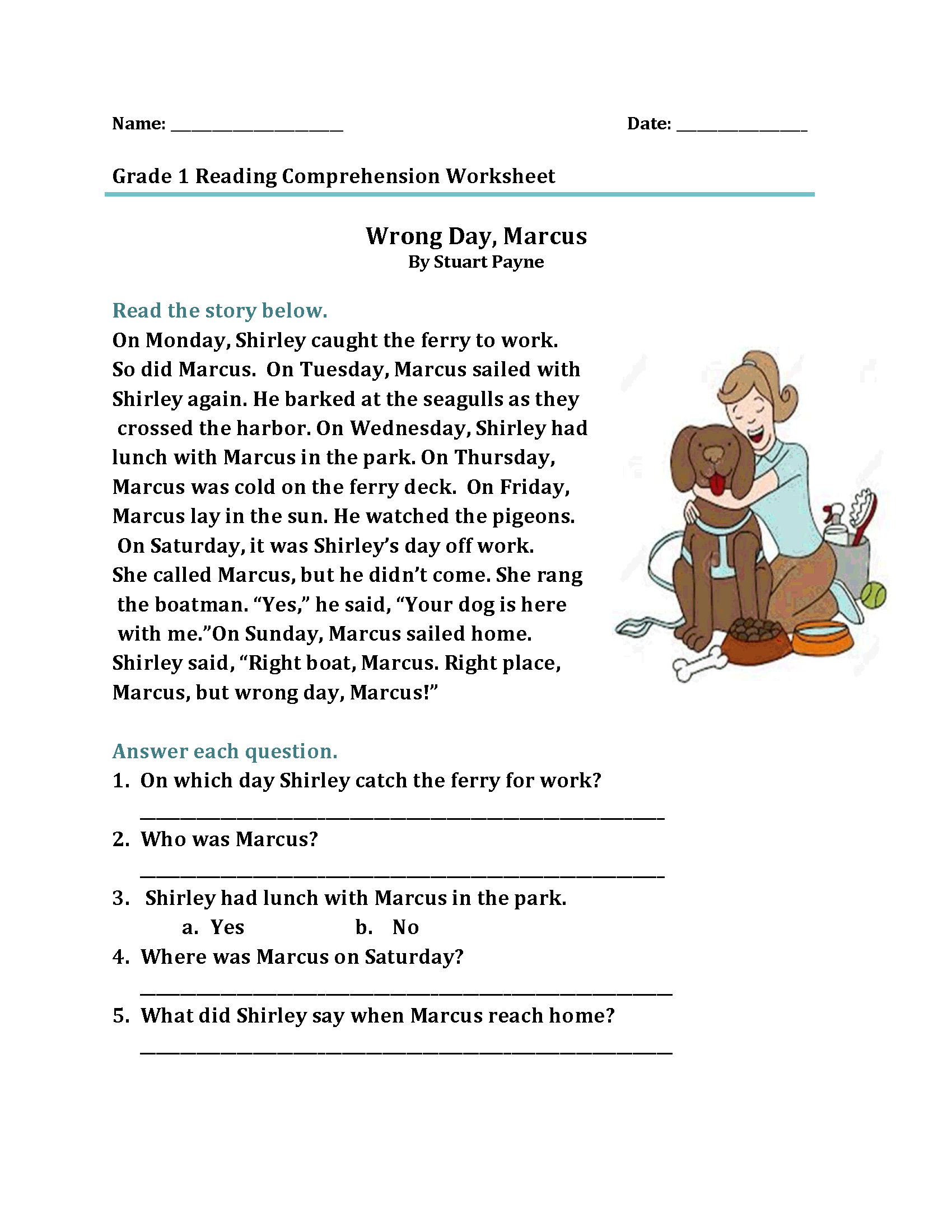 Printable 6th Grade Reading Comprehension GoodWorksheets Reading