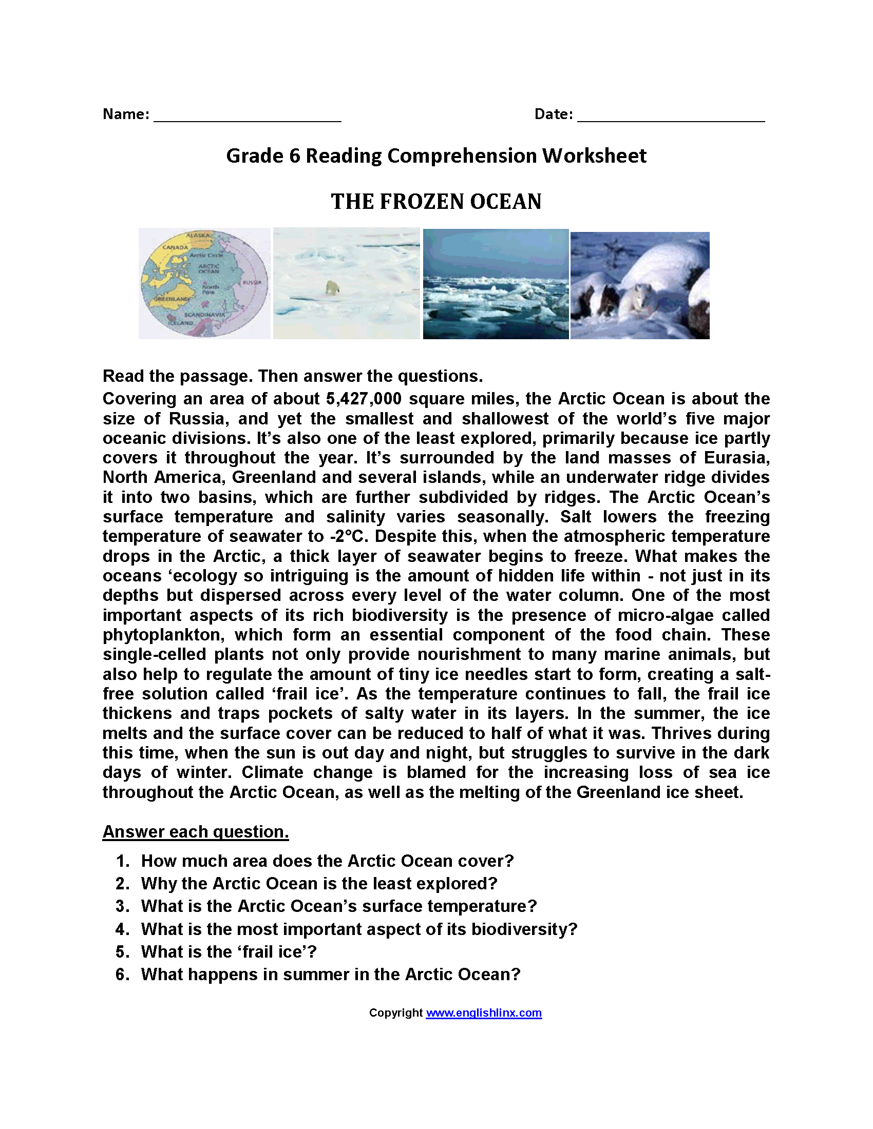 Stories With Comprehension Questions For 6th Grade Reading Stories With Comprehension Questions For 6th Grade Reading