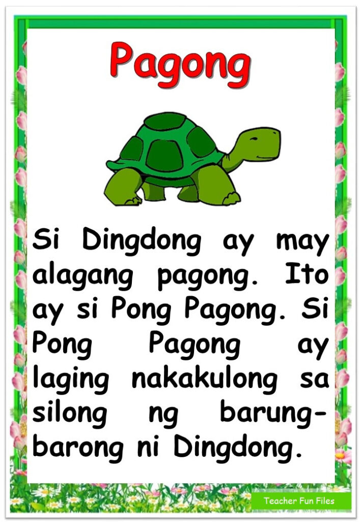 Teacher Fun Files Tagalog Reading Passages 4 | Reading Comprehension ...