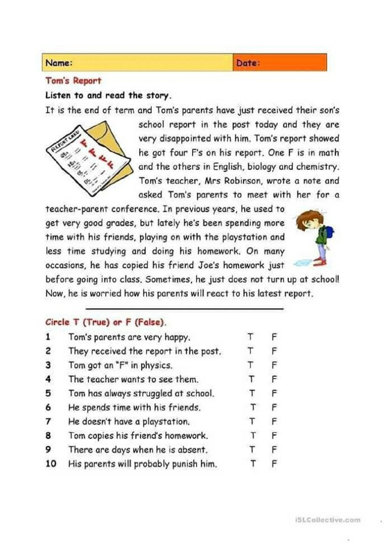 True And False Reading Comprehension Worksheets Reading Comprehension